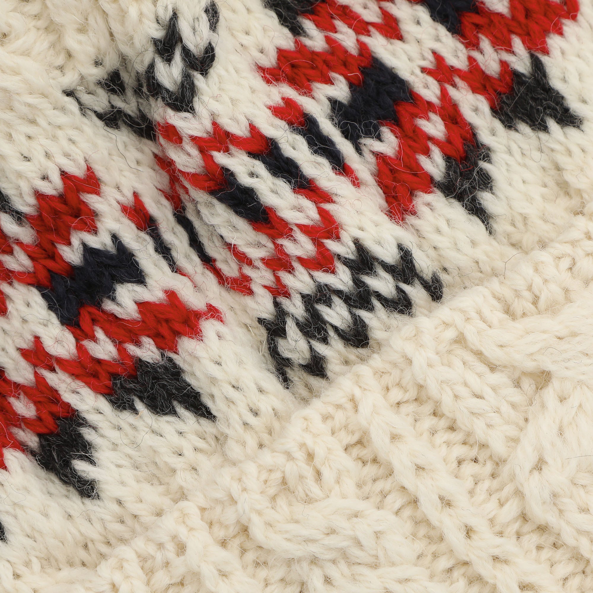 Cable Knit Snowflake Hat - Ecru – Highland 2000